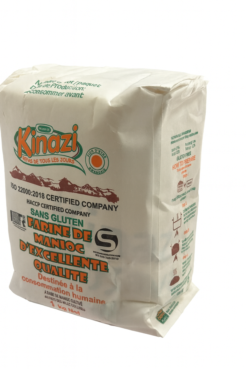 Kinazi Fine Cassava Flour Rwanda 1 kg | Africa Products Shop